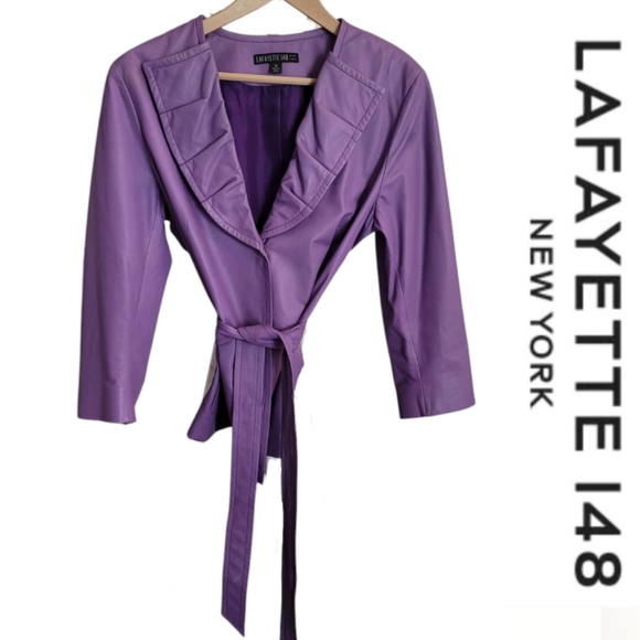 Lafayette 148 New York | Jackets & Coats | Lafayette 48 Genuine Leather ...